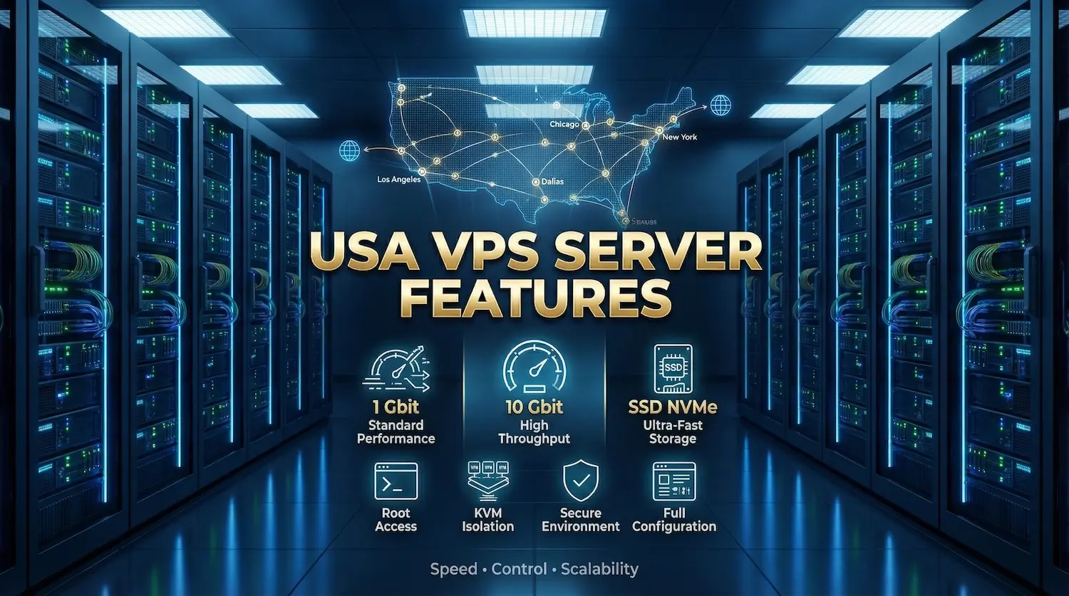 Best VPS Servers in USA | High-Speed USA VPS Hosting